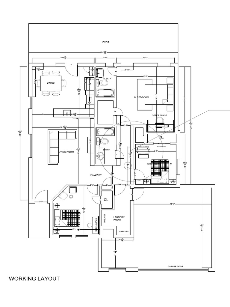 First Floor Layout 23-07-2024 | PDF | Room | Home