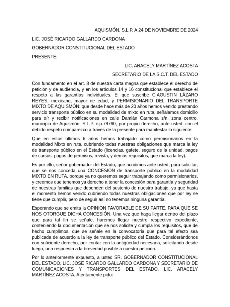 AGUSTIN LAZARO REYES | PDF | Gobierno | Justicia