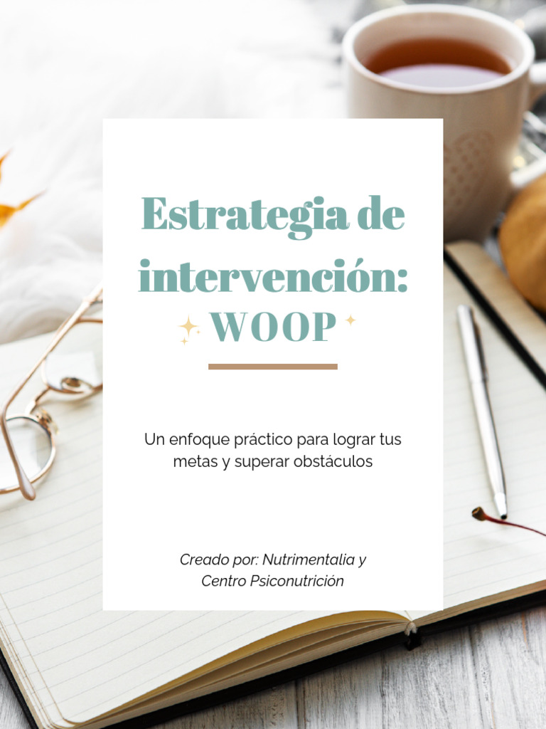 Workbook Estrategia WOOP | PDF | Motivación | Motivacional