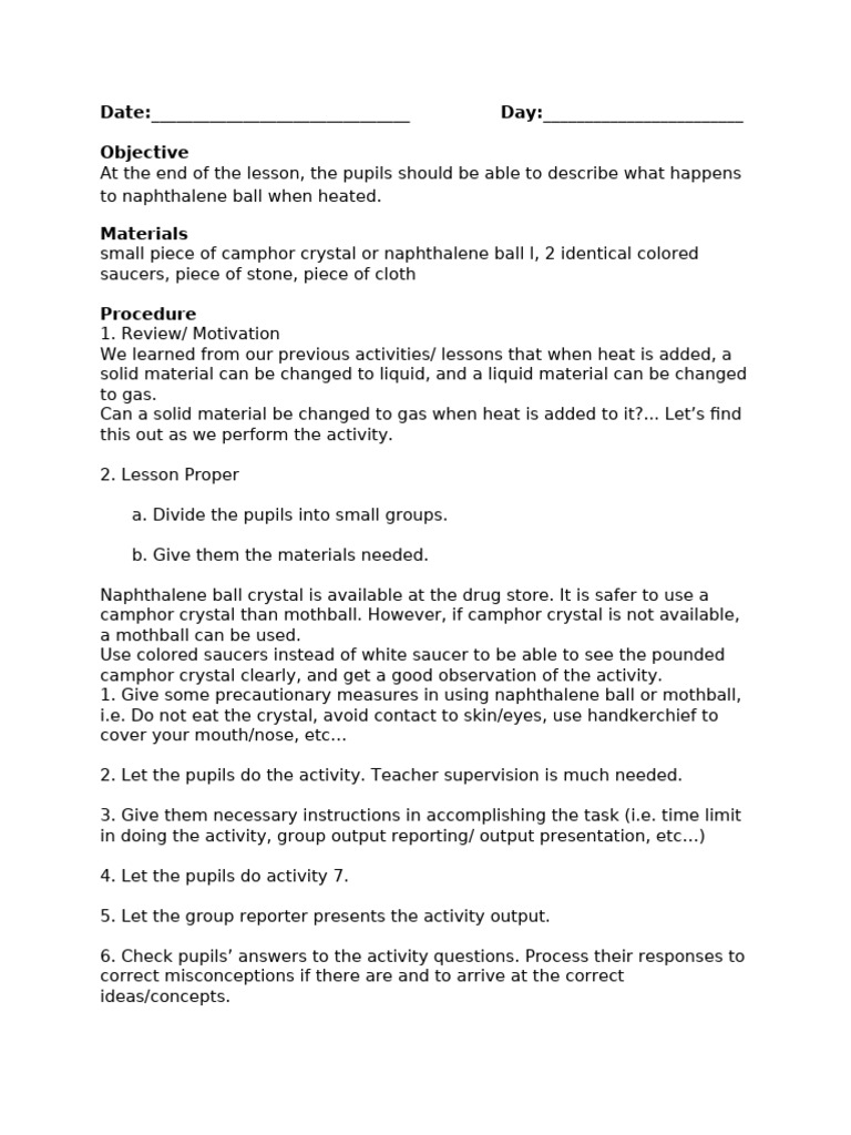 LP in SCIENCE 1st Grading 5th Week | PDF