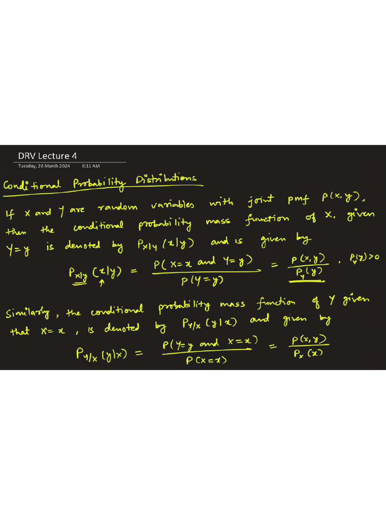 04 Conditional Probability Distribution | PDF
