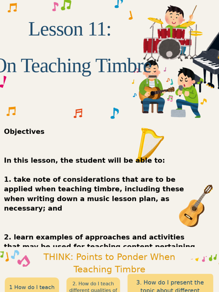 Musical Instrument Presentation in Blue and Yellow Playful Style ...