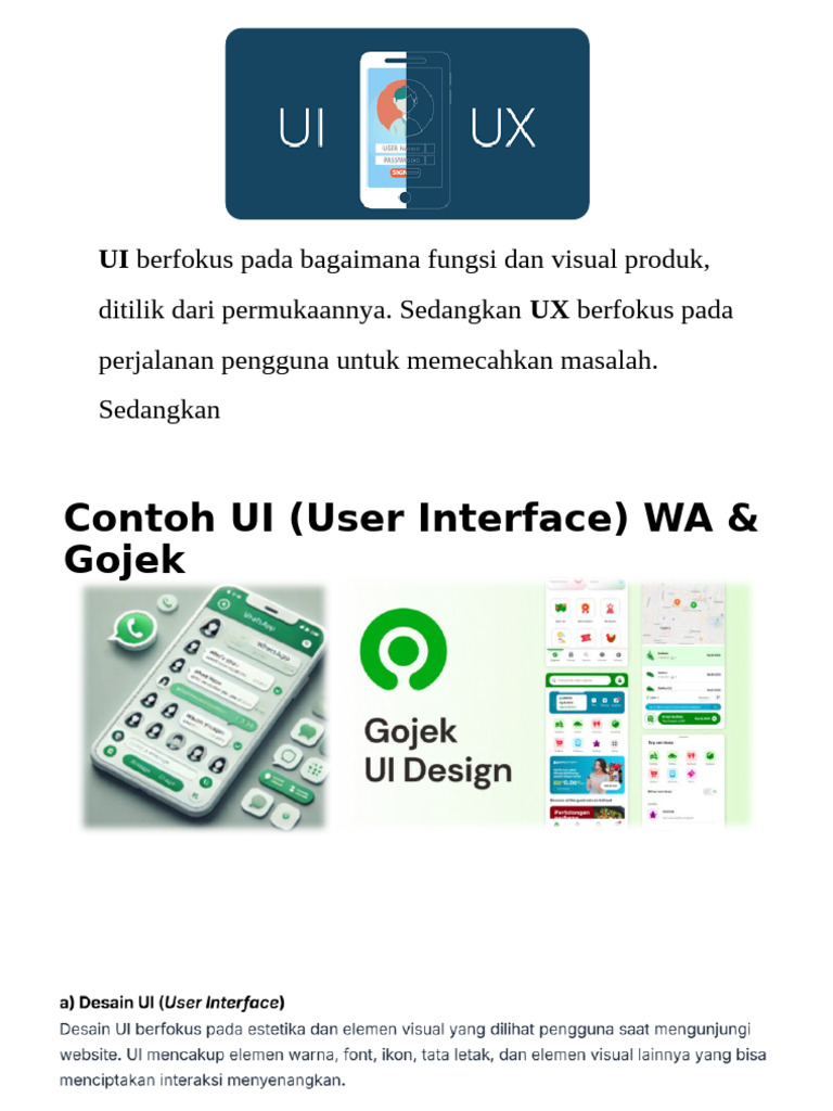 UI Berfokus Pada Bagaimana Fungsi Dan Visual Produk | PDF
