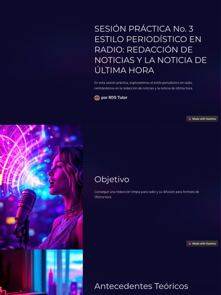 Practica 1 - Estilo-Periodistico-En-Radio-Redaccion-De-Noticias | PDF