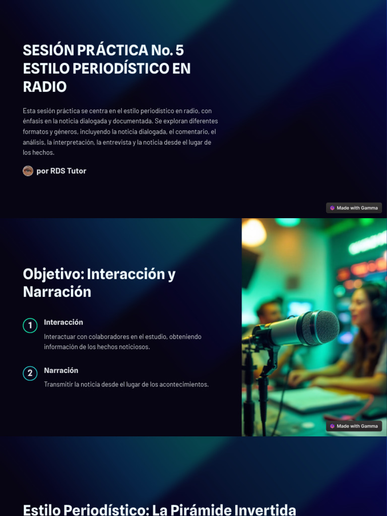 Practica 5 Estilo-Periodistico-En-Radio | PDF | Radiodifusión ...