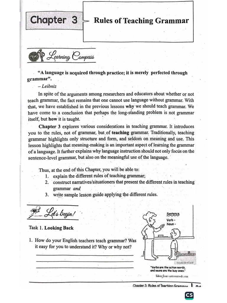 Rules of Teaching Grammar | PDF