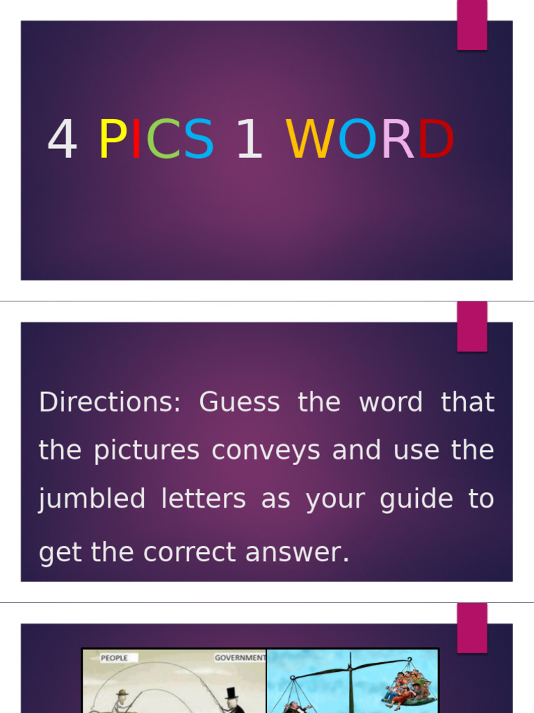 4 Pics 1 Word | PDF