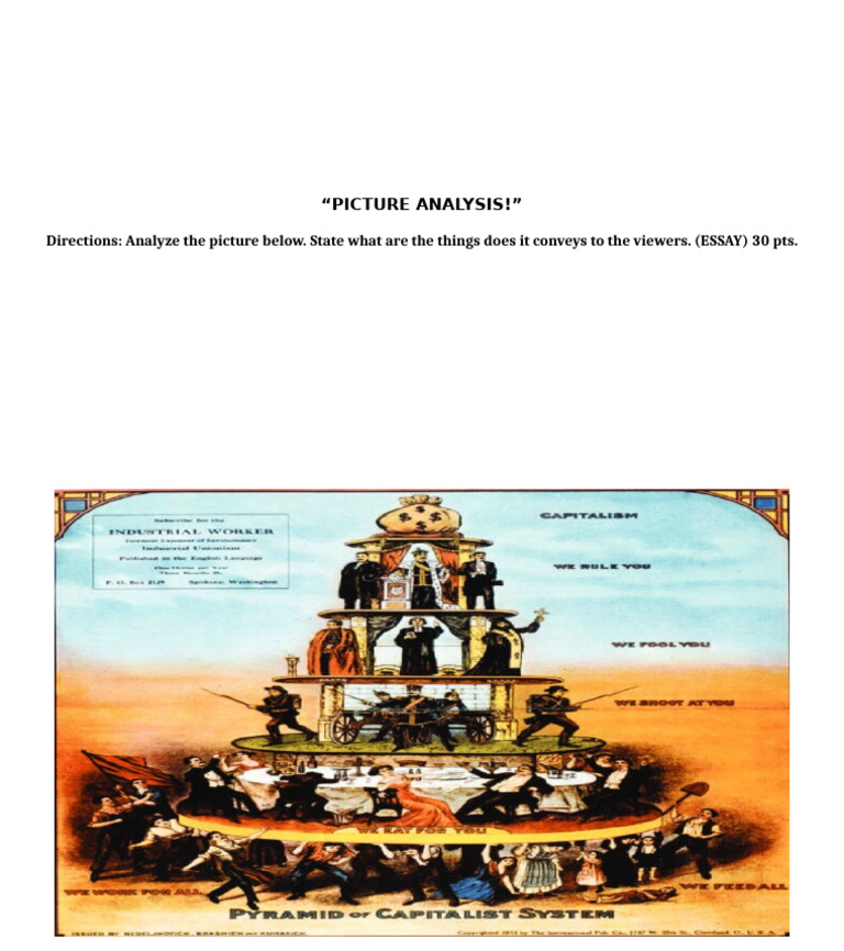 Picture Analysis Essay Guidelines | PDF
