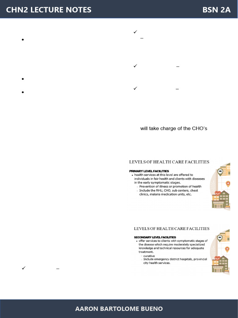 Bsn2a CHN Lecture Notes | PDF | Nursing | Data