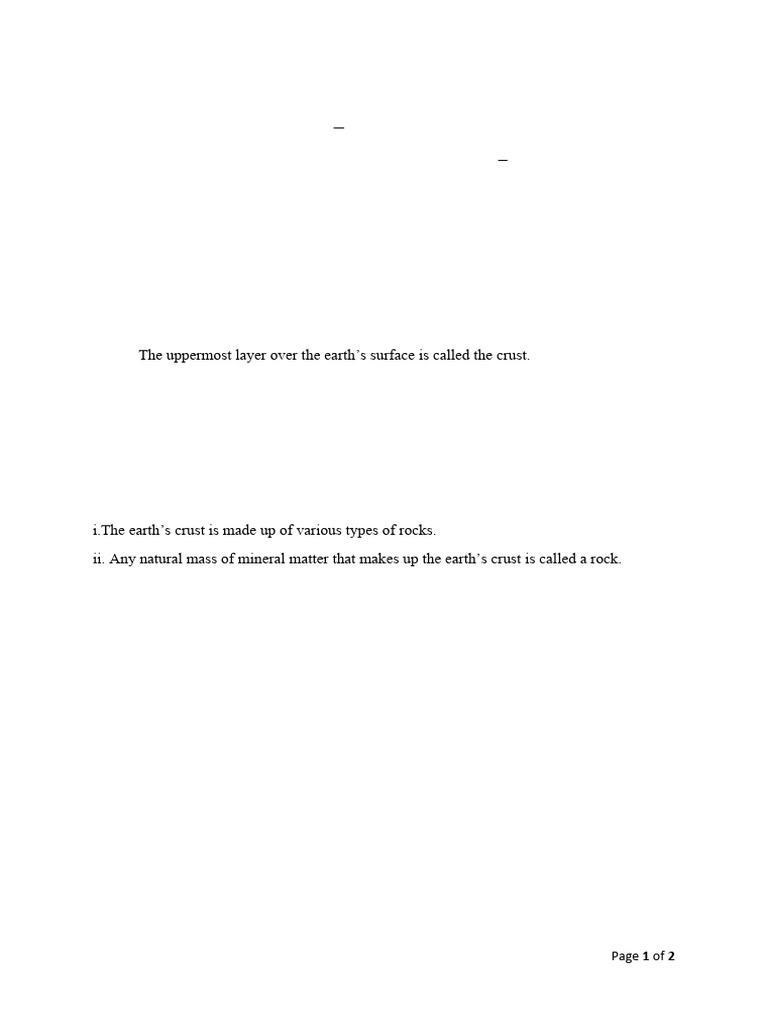 VII_GEO_L02_M01_INSIDE_OUR_EARTH_WORKSHEET | PDF | Rock (Geology ...