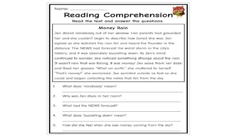 Activity - Story With Questions | PDF