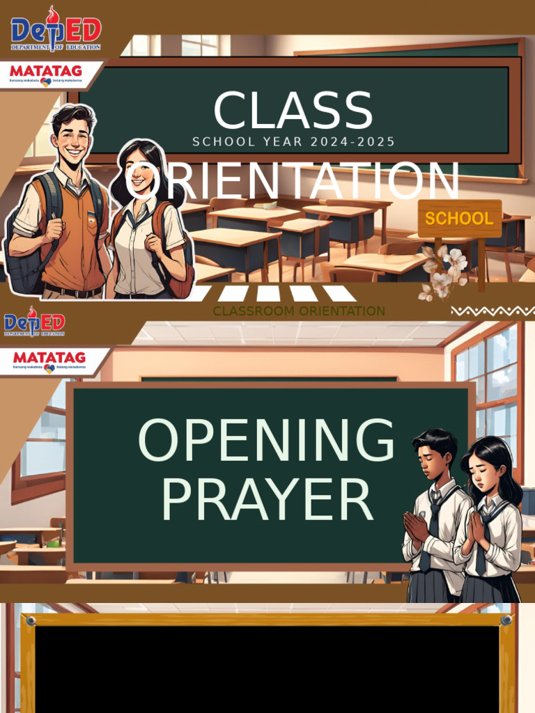 Class Orientation 2024-2025 | PDF | Classroom