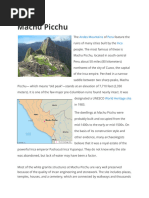 Machu Picchu Quiz | PDF