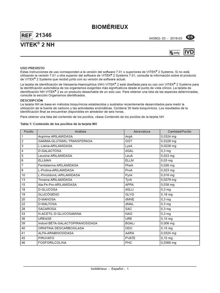 NH - Biomerieux | PDF