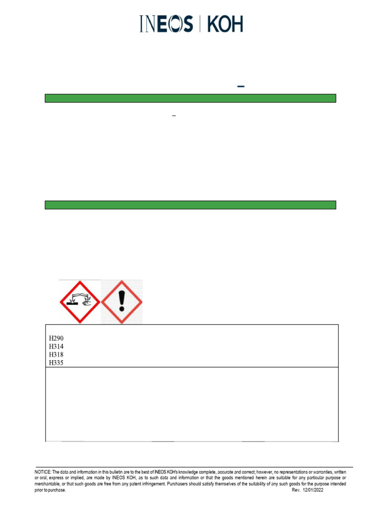HCL 31% | PDF | Hydrochloric Acid | Toxicity