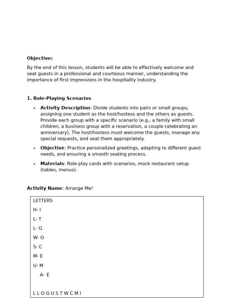 Effective Guest Welcoming Techniques | PDF