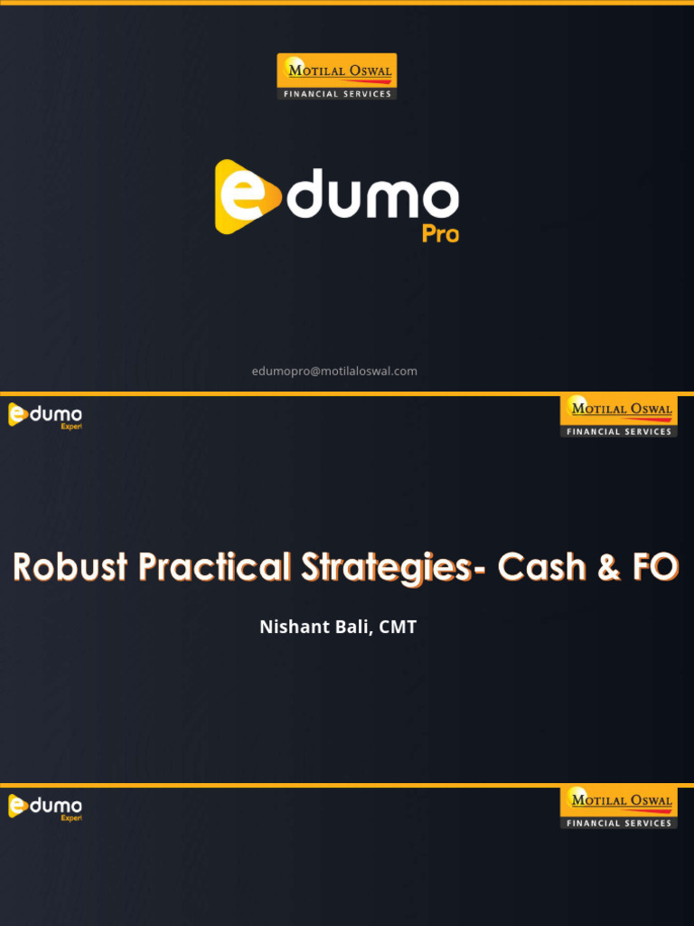 Mofsl - Robust Practical Strategies by Nishant Bali | PDF | Option (Finance) | Financial Economics