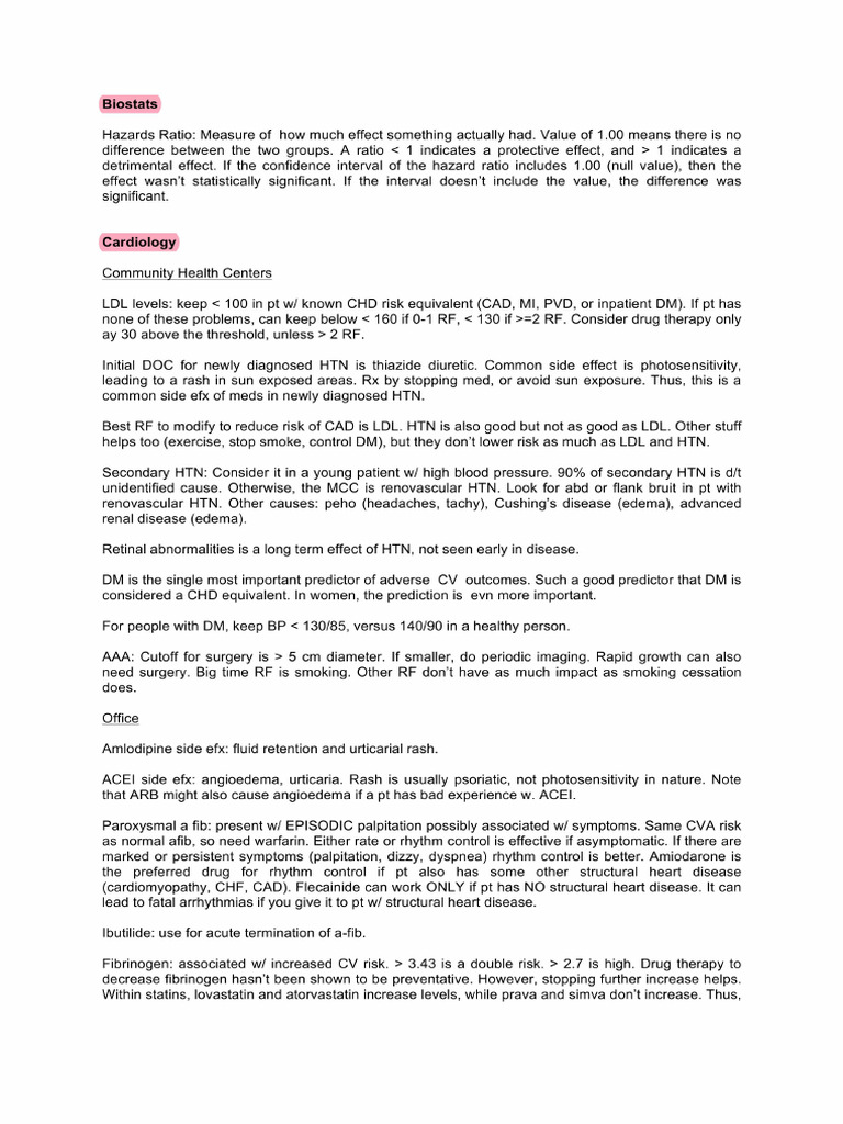 Usmle-World-Step-3-High-Yield-Notes-90-Pages 1 | PDF