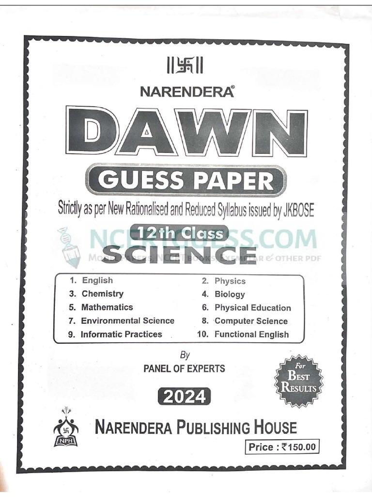 12th Physics Dawn Guess | PDF