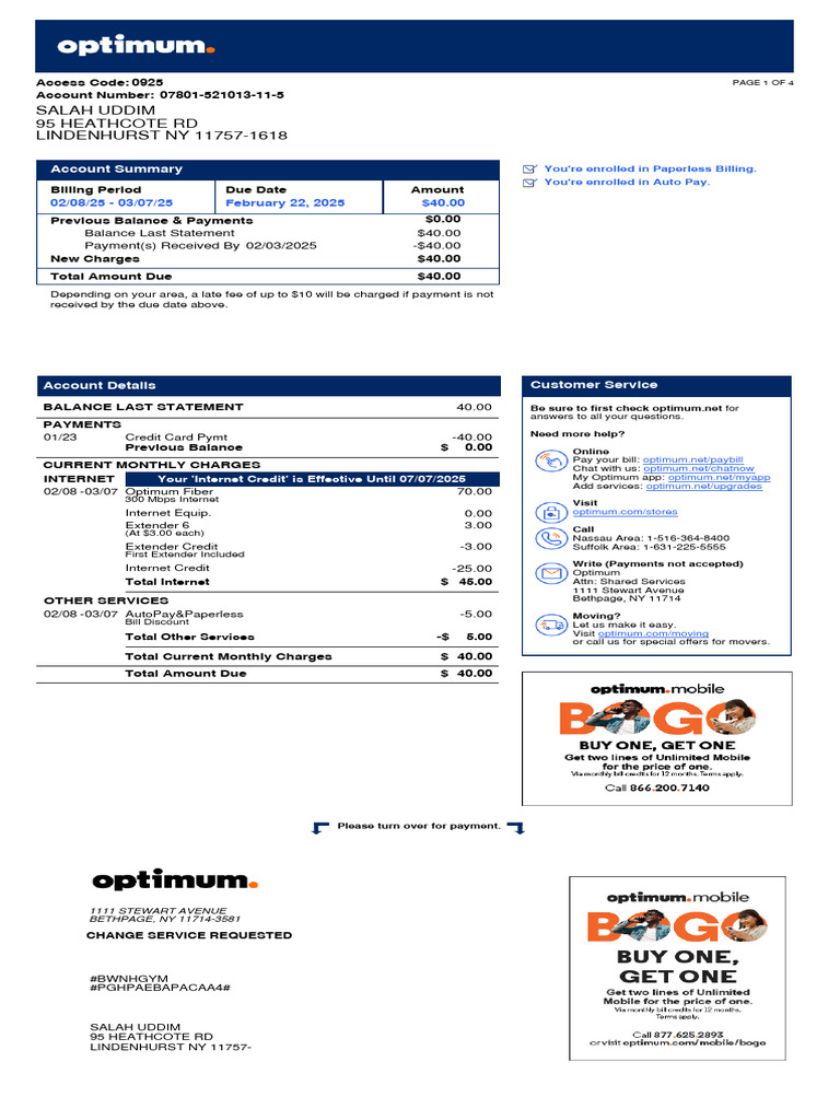 OPTIMUM 2/2025 | PDF | Cheque | Credit Card