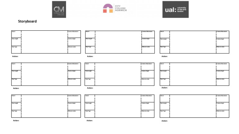 Storyboard Template 9 Frames | PDF
