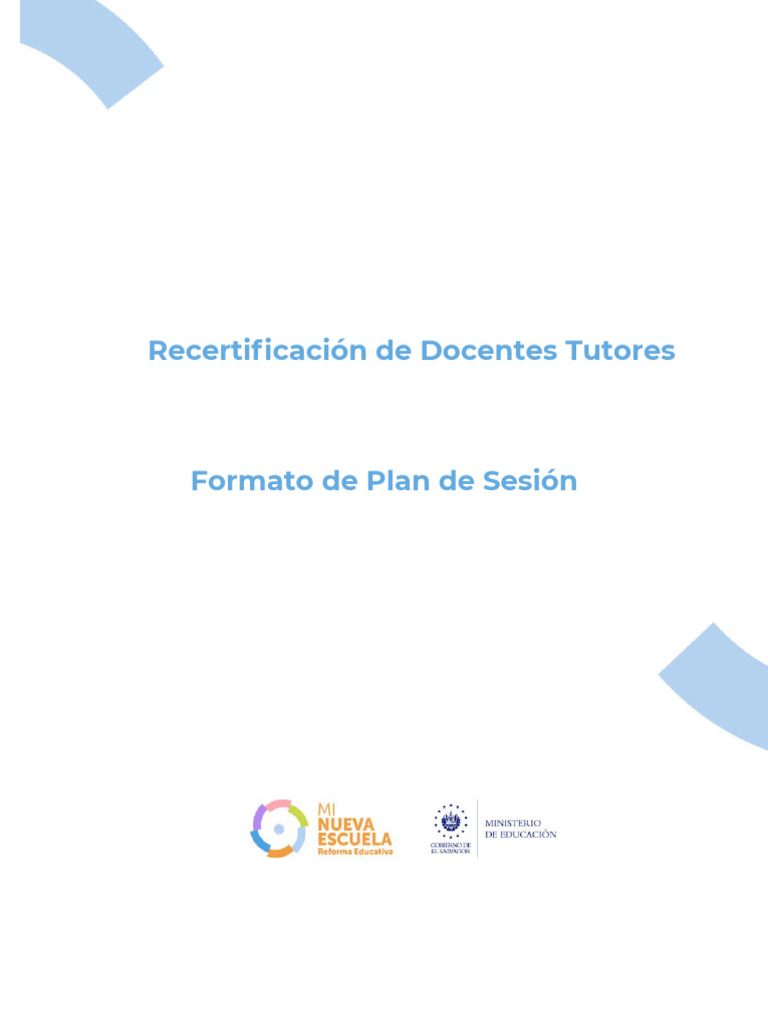 Formato de Plan de Sesión | PDF