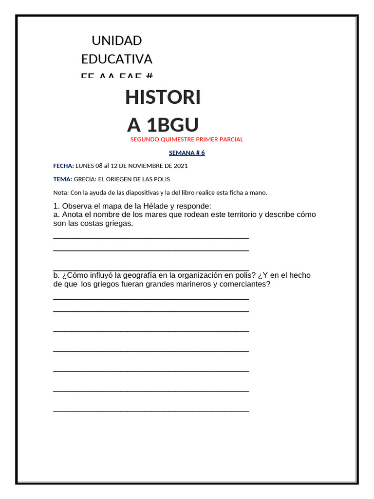 1bgu Ficha 6 | PDF