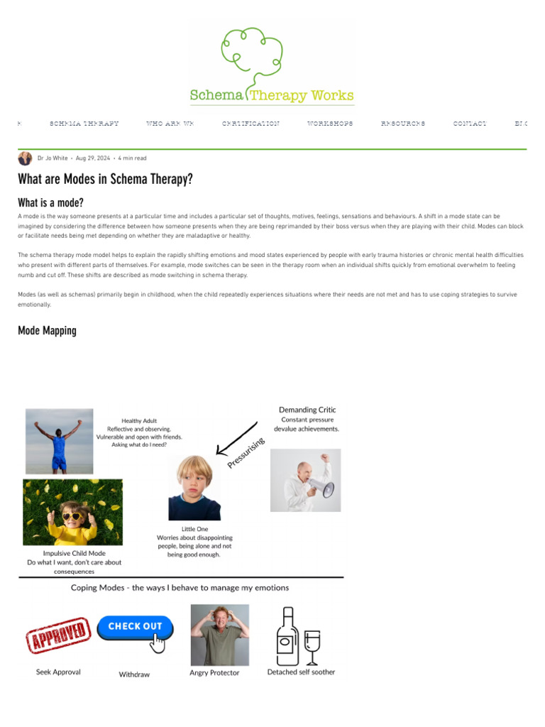 What Are Modes in Schema Therapy | PDF | Schema (Psychology) | Emotions