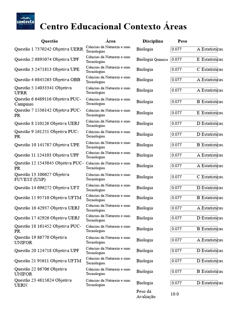 Centro Educacional Contexto Áreas_20250225_92429 | PDF | Ciências naturais | Science