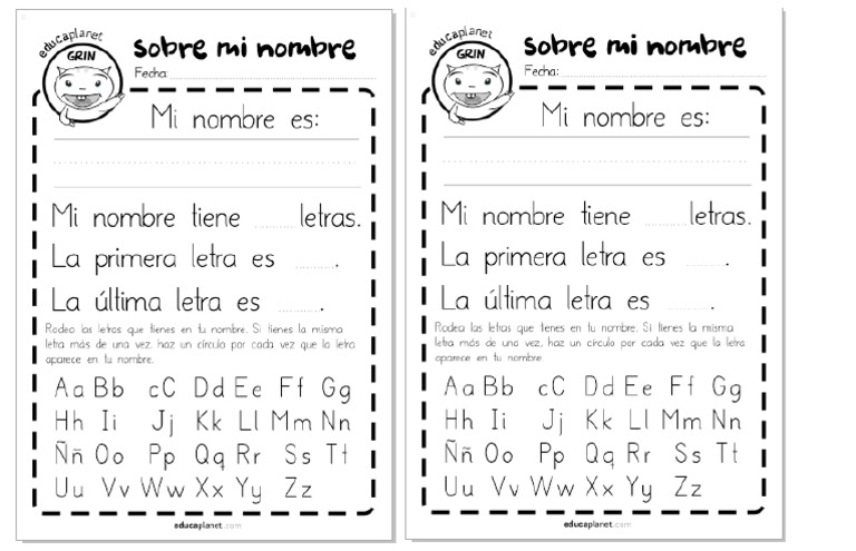 Actividad Mi Nombre | PDF
