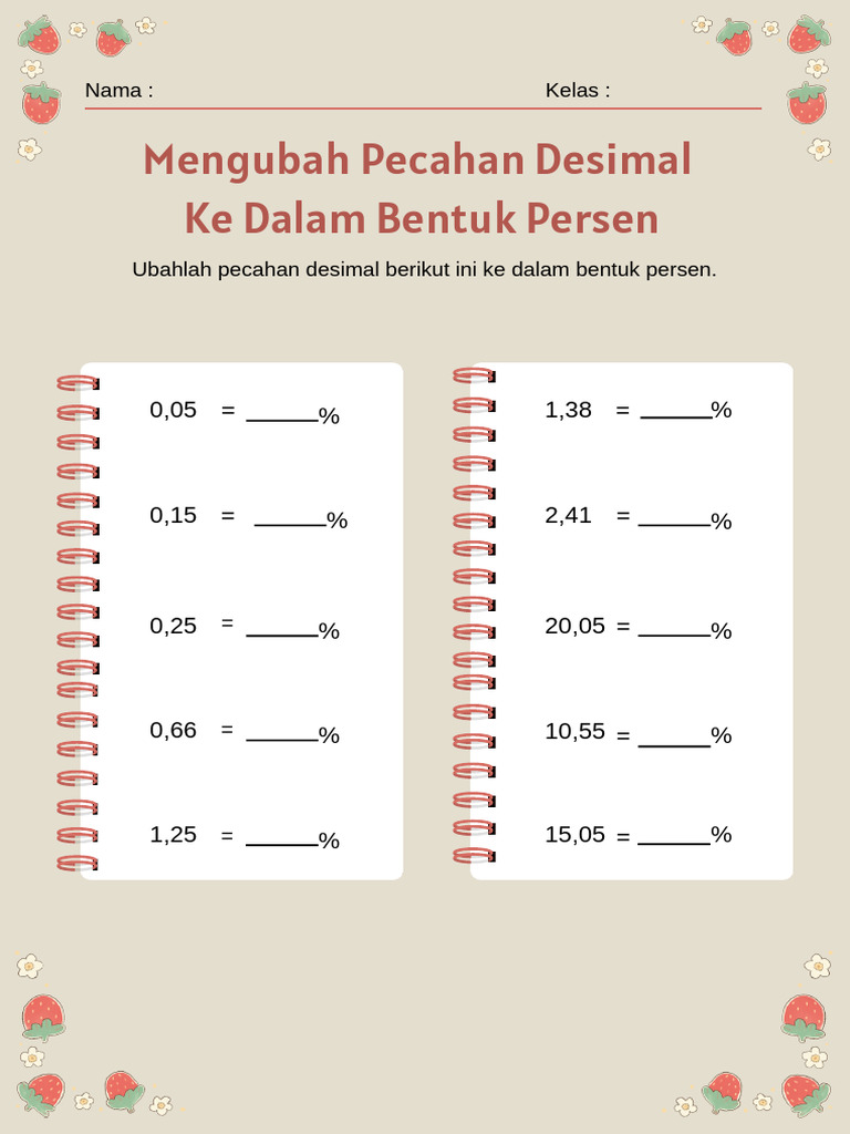 Desimal Persen | PDF