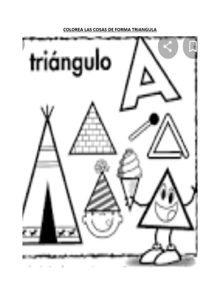 Colorea Las Cosas de Forma Triangula | PDF