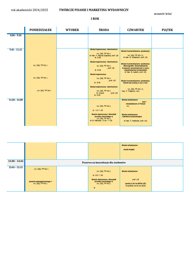 plan-TP-I-L_23.01.2025 | PDF