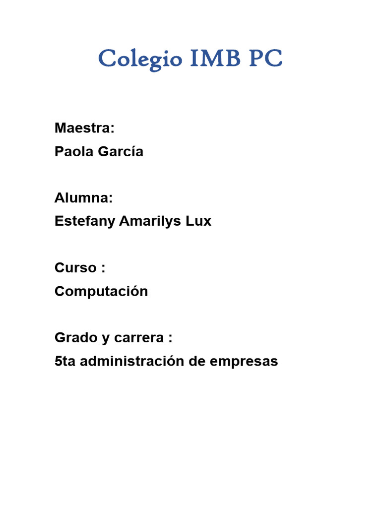 Compu 1 | PDF