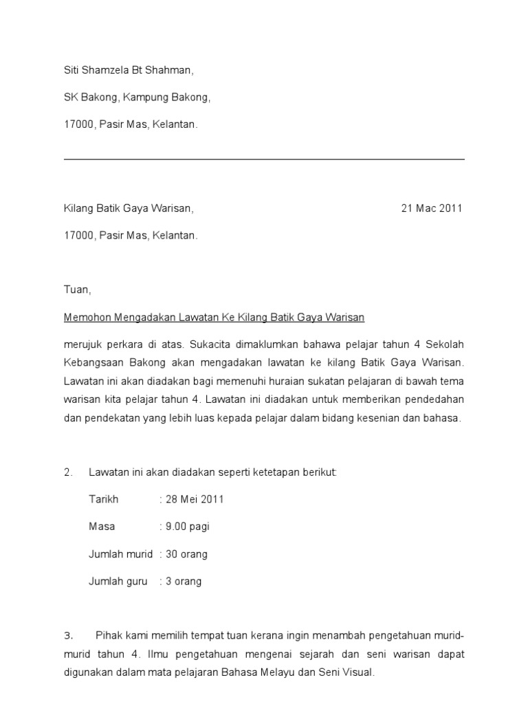 Surat Permohonan | PDF