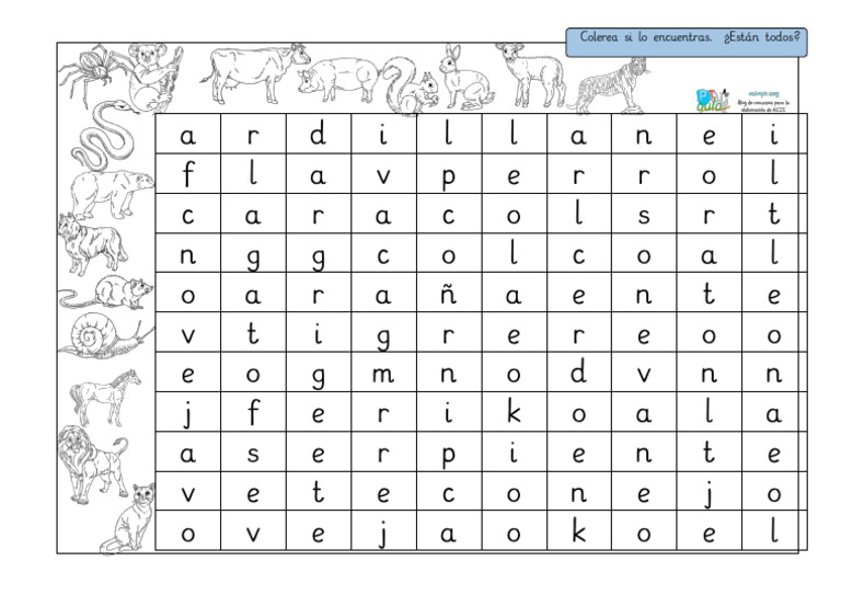 Trabajamos Las Sílabas Con Animales.abd | PDF