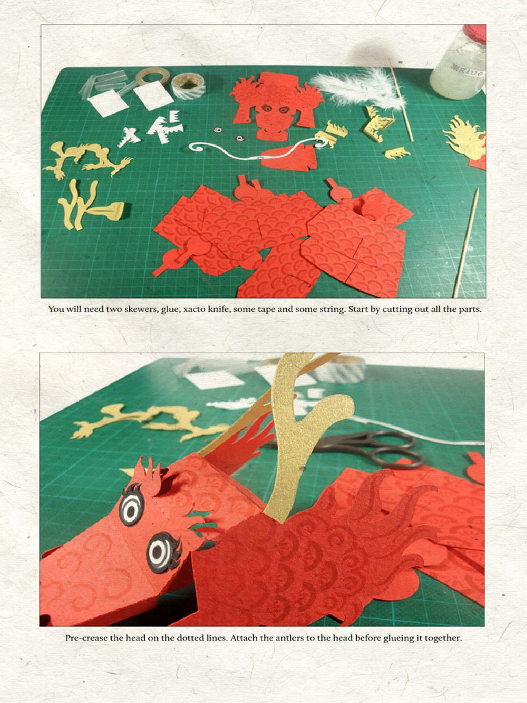 Dragon Puppet Assembly Instructions | PDF