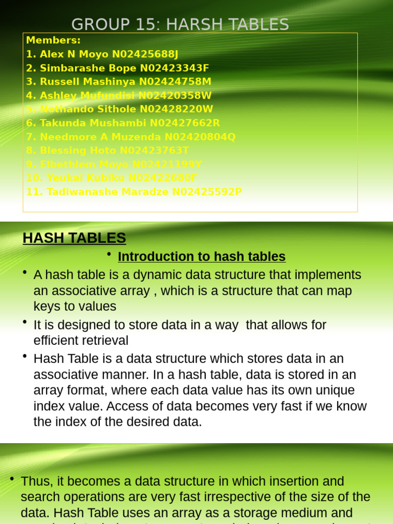 Hash Tables: Structure and Functions | PDF | Computing | Algorithms