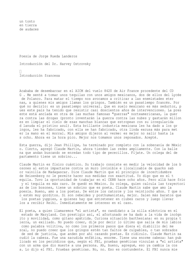 La Poesía de Jorge Rueda Landeros/ The Poetry of Jorge Rueda Landeros ...