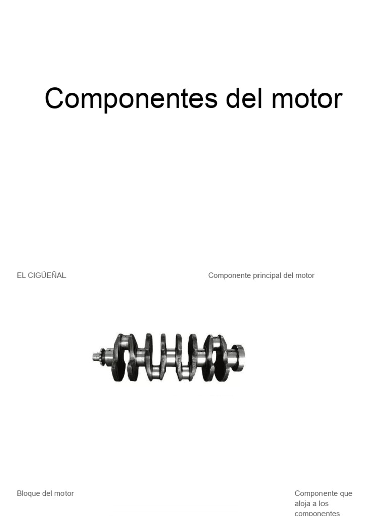 Componentes Del Motor Diesel - 1 | PDF