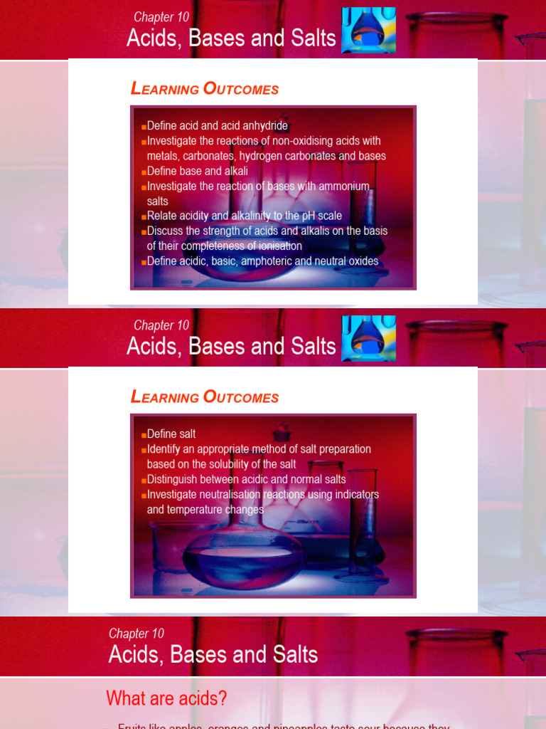 C10 Acids, Bases and Salts | PDF | Hydroxide | Salt (Chemistry)