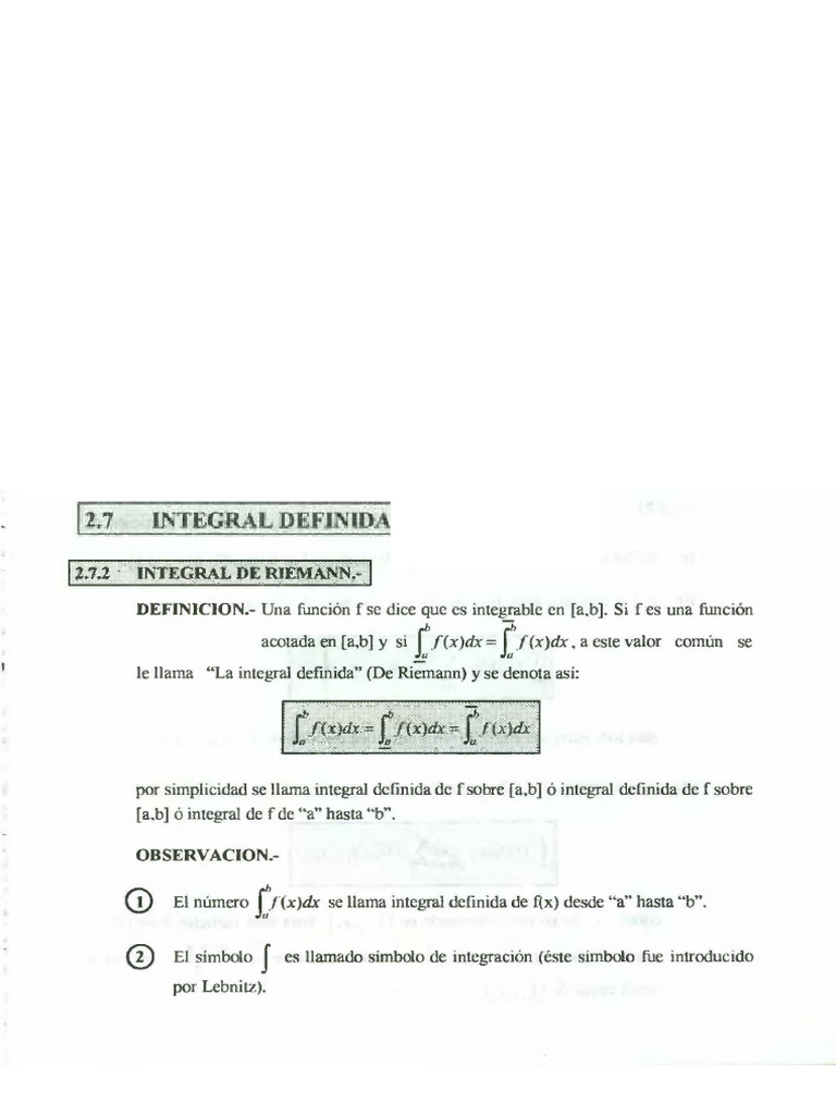 Integral Definida | PDF