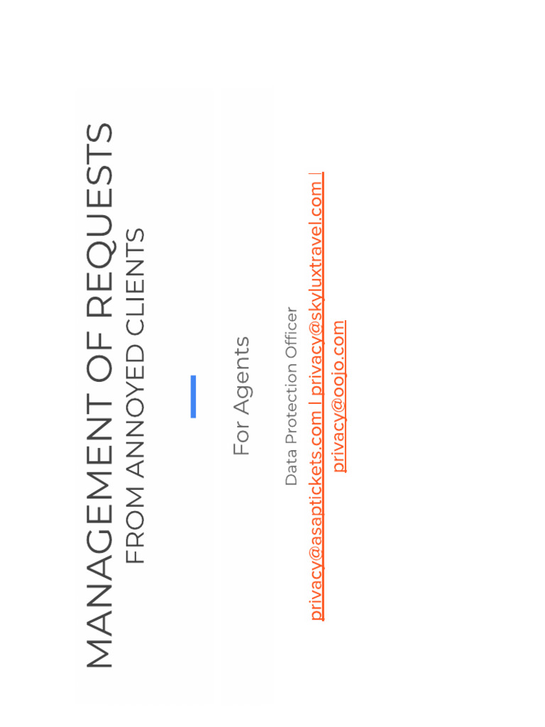 Management of Requests From Annoyed Clients | PDF