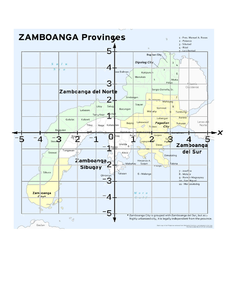 Cartesian Plane With Map | PDF