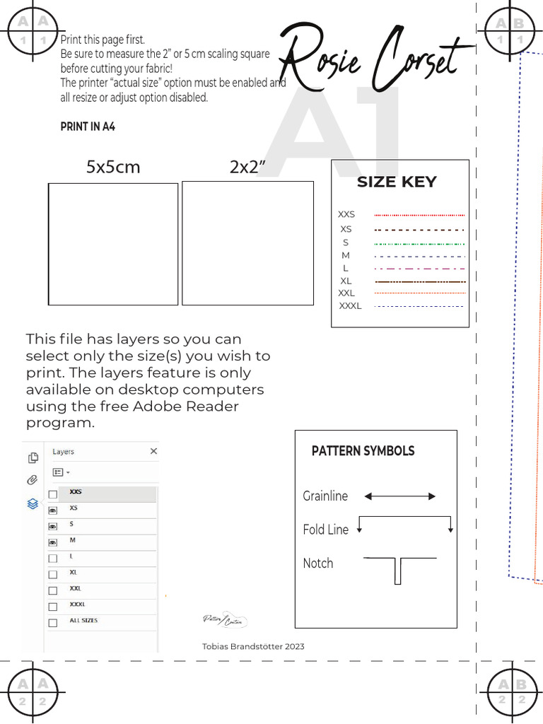 A4 Rosie Corset 20240320 | PDF | Printing