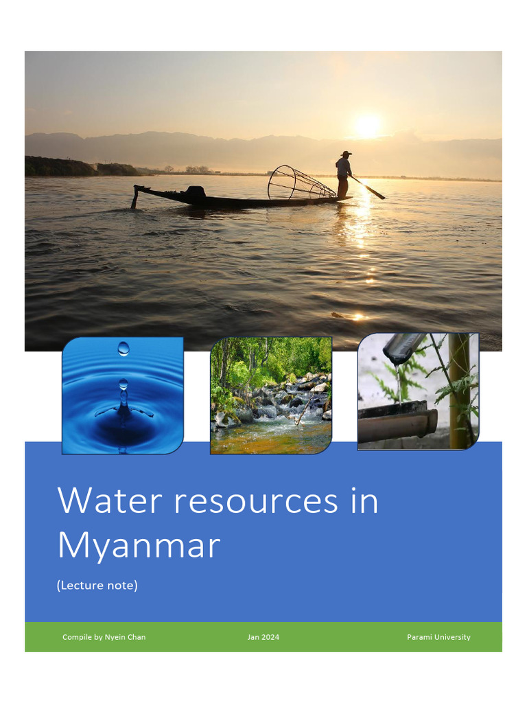 Water Resources Overview in Myanmar | PDF | Water Pollution | Groundwater