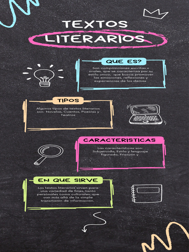 Características y Tipos de Textos Literarios | PDF