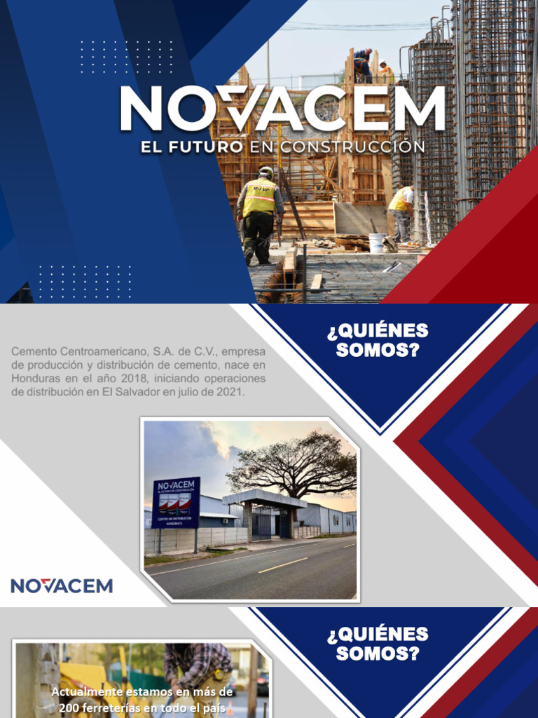 Presentacion Oficial Novacem | PDF | Cemento | Hormigón