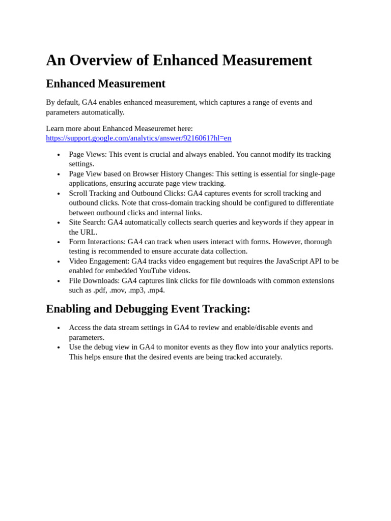01-An Overview of Enhanced Measurement | PDF