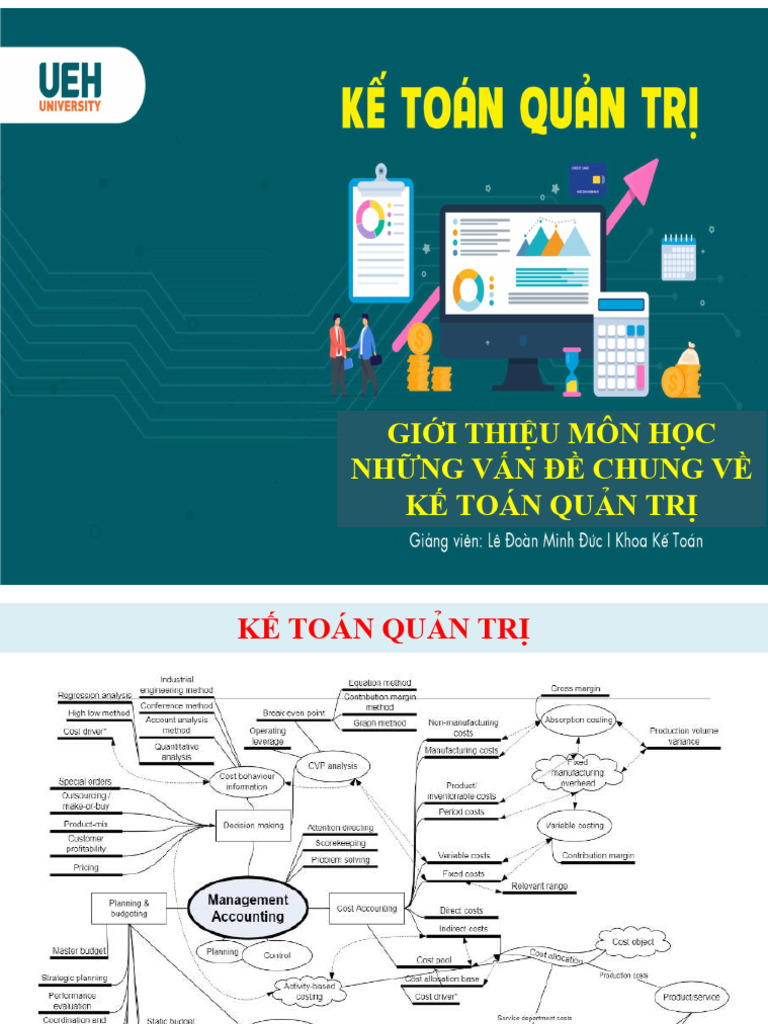 UEH Chương 1 - Những Vấn Đề Chung Về Kế Toán Quản Trị - Xem | PDF